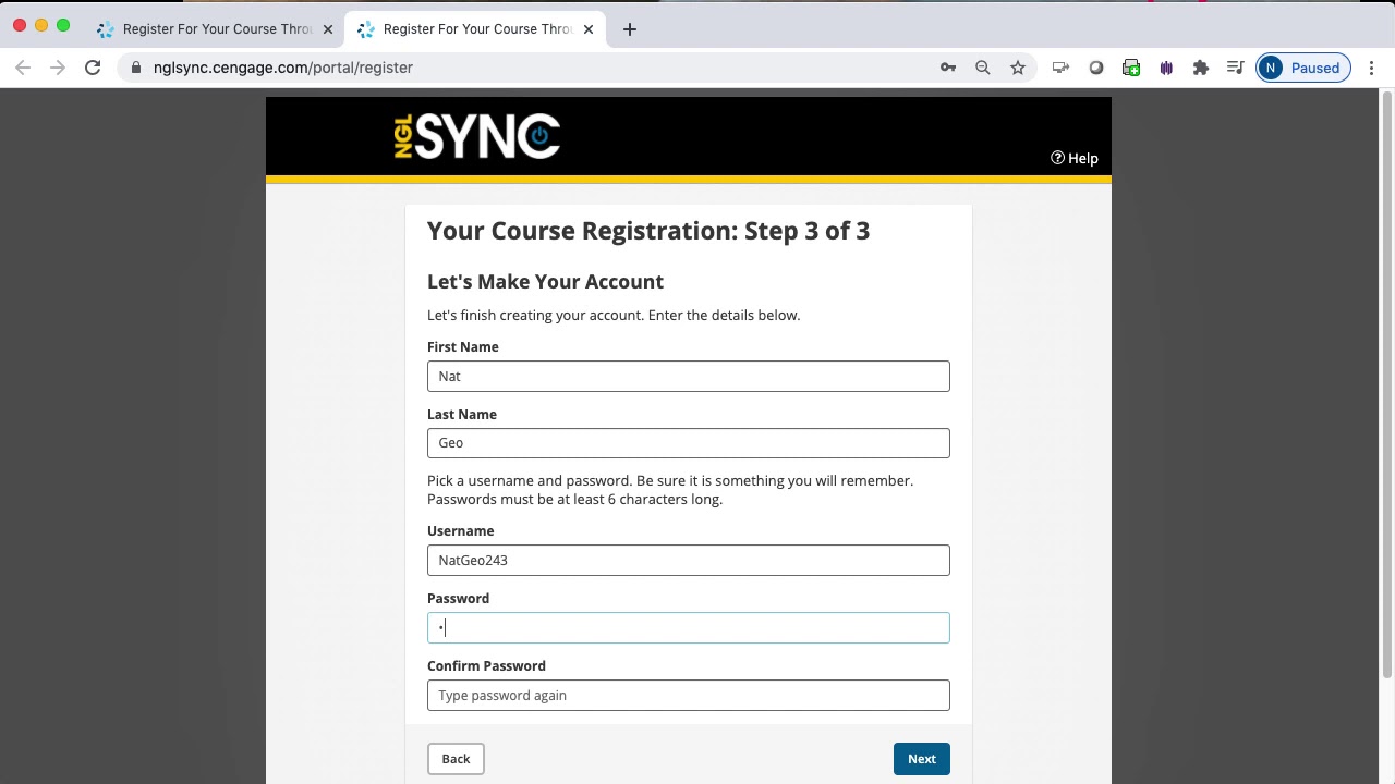 NGLSync NEW Student Self Registration - YouTube