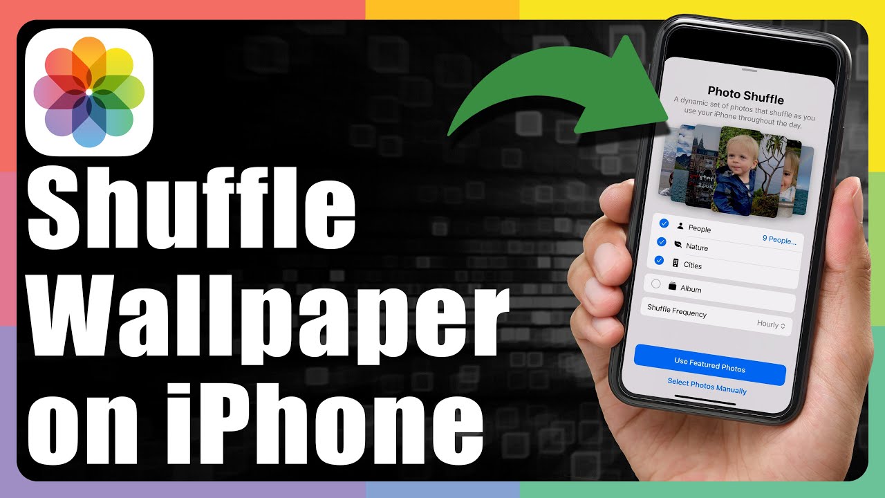 How To Shuffle Wallpaper On iPhone - YouTube