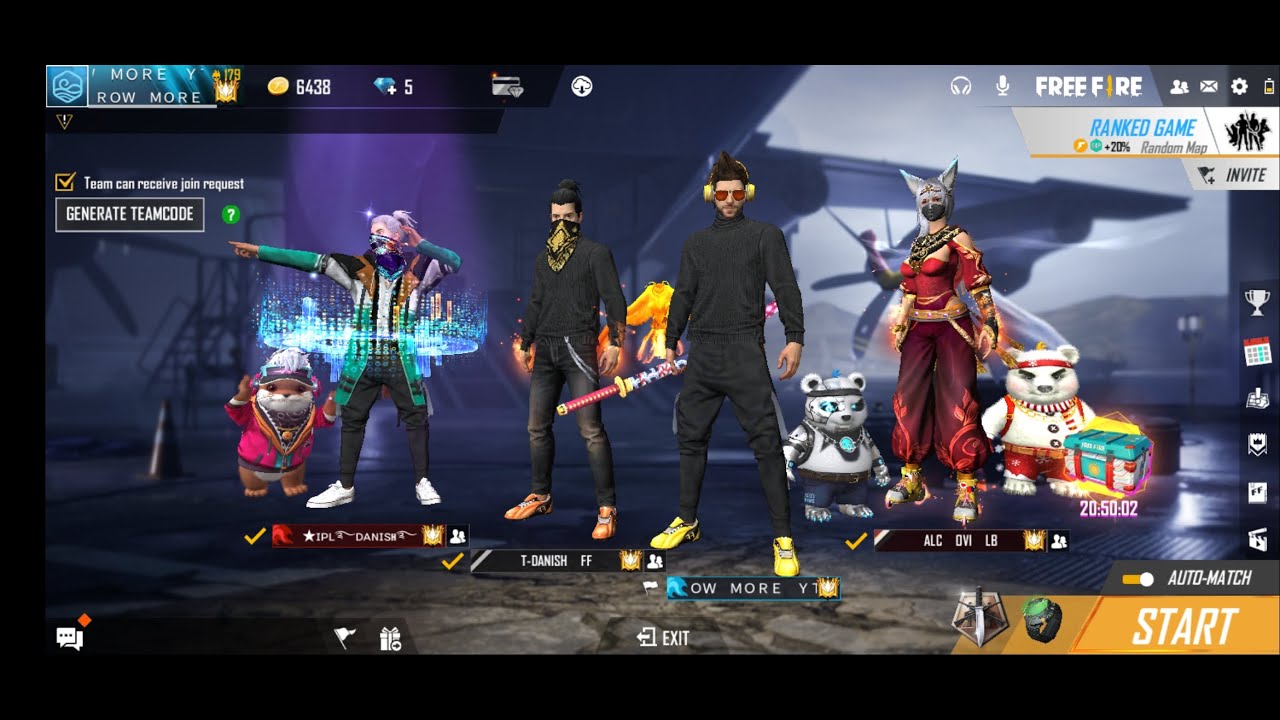 Free Fire Live Custom Room Clash Squad Now | FF Live Giveaway Custom ...