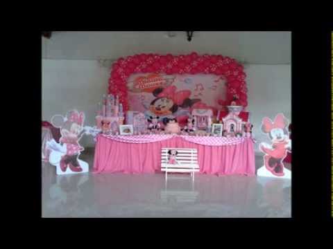 decoração minnie rosa - YouTube