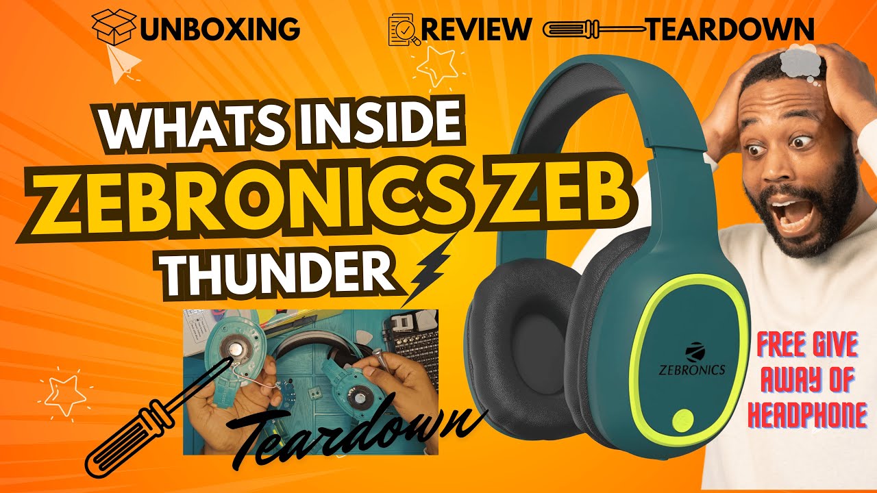 Zebronics Zeb Thunder Headphones 2024- Unboxing, Review, & Teardown ...