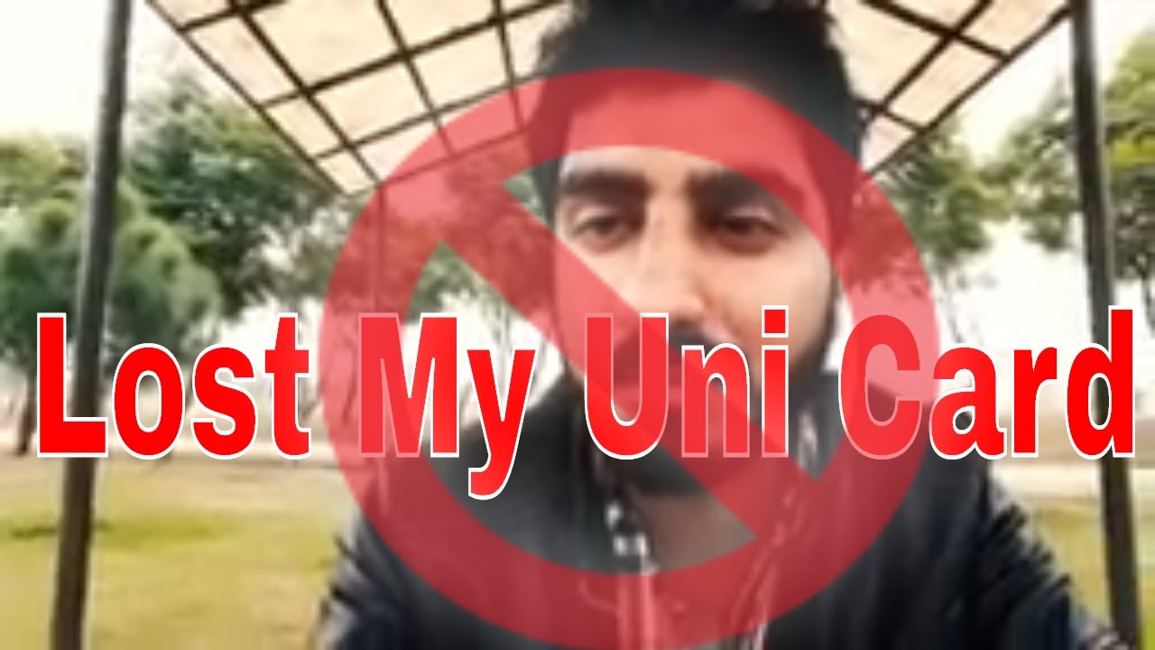 I Lost My University Identity Card and Their Process - YouTube