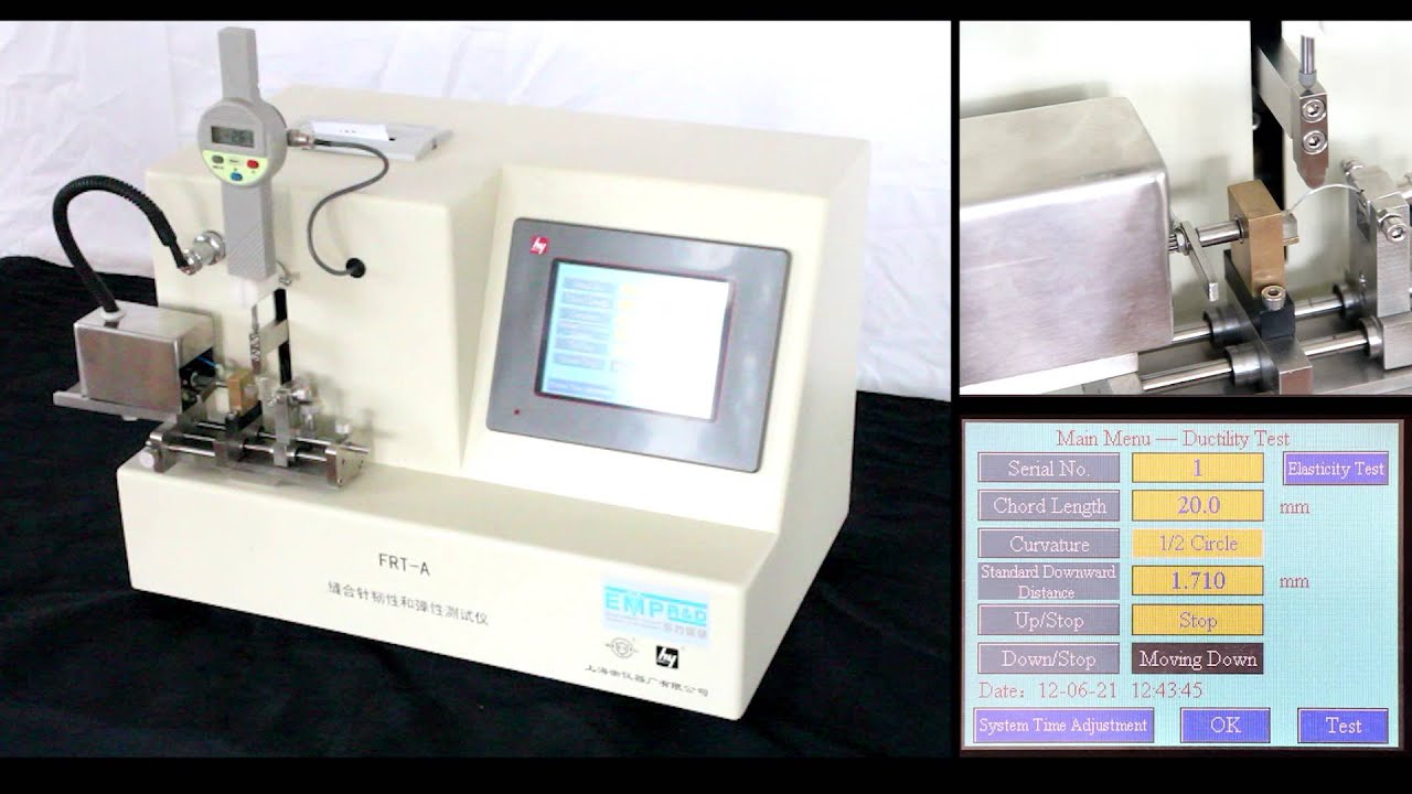 FRT A Tester for Determining Ductility and Elasticity of Suture Needles ...