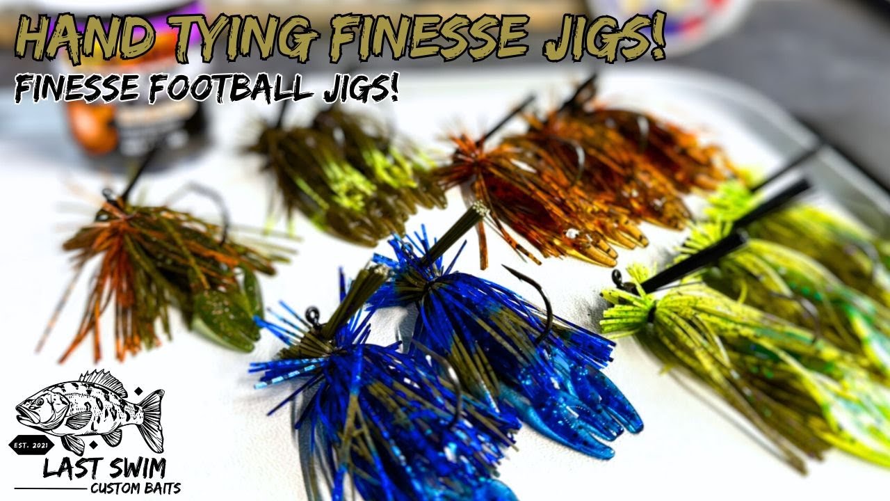 DIY Hand Tying Finesse Football Jigs! | + Bonus Trailer Pours! - YouTube