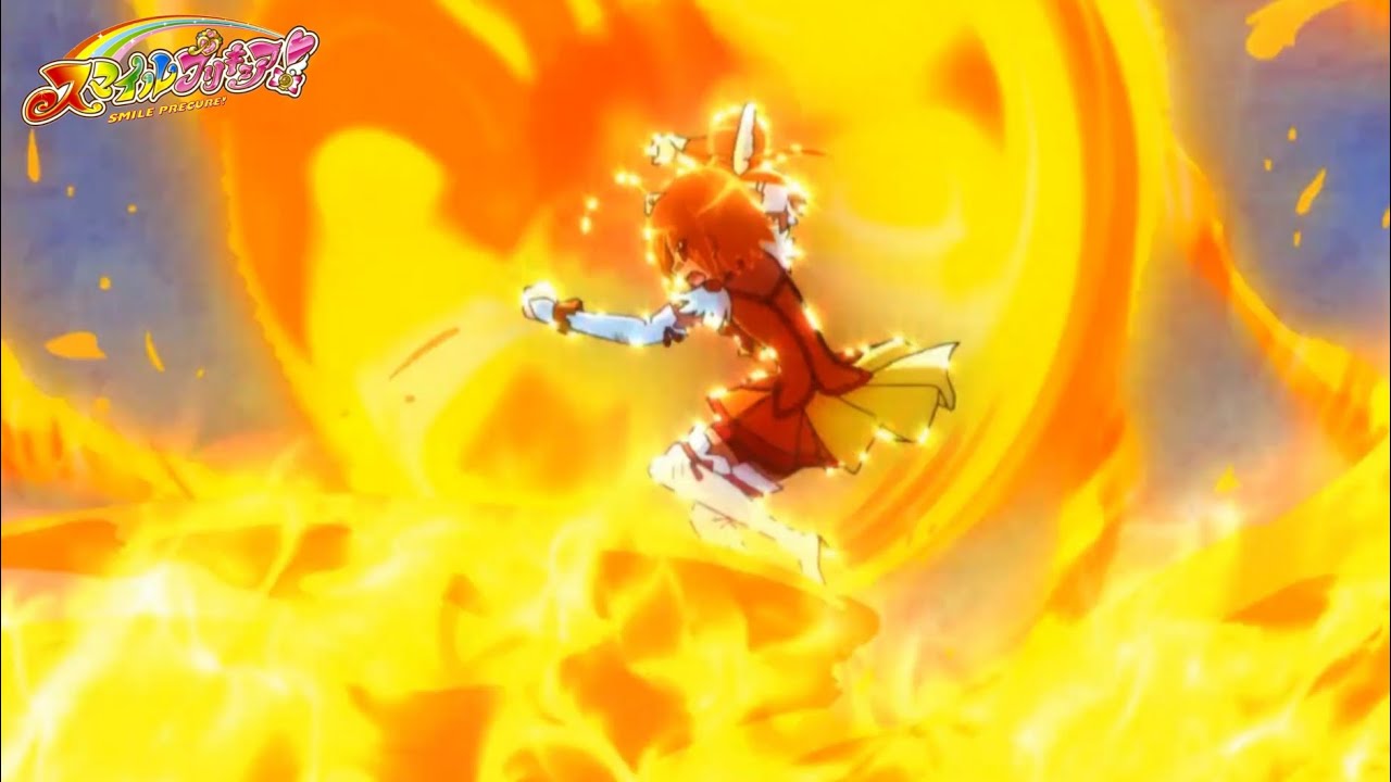 [1080p60]Precure! Sunny Fire Burning! {Cure Sunny Attack} (Smile ...