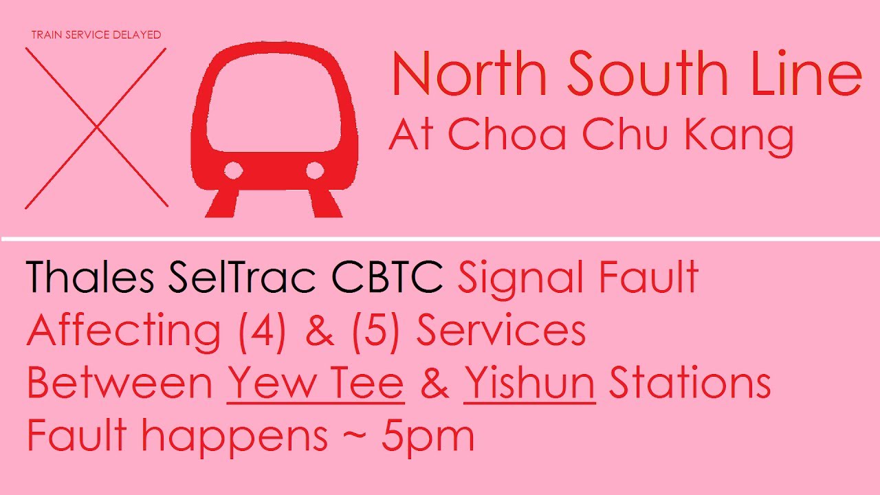EXCLUSIVE 02/06/17 SMRT NSL Service Delay due to Signal Failure - YouTube