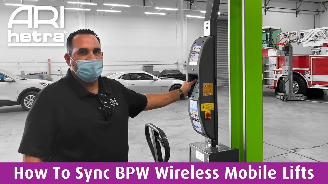 How to Easily Sync BPW Wireless Mobile Column Lifts | ARI-HETRA - YouTube