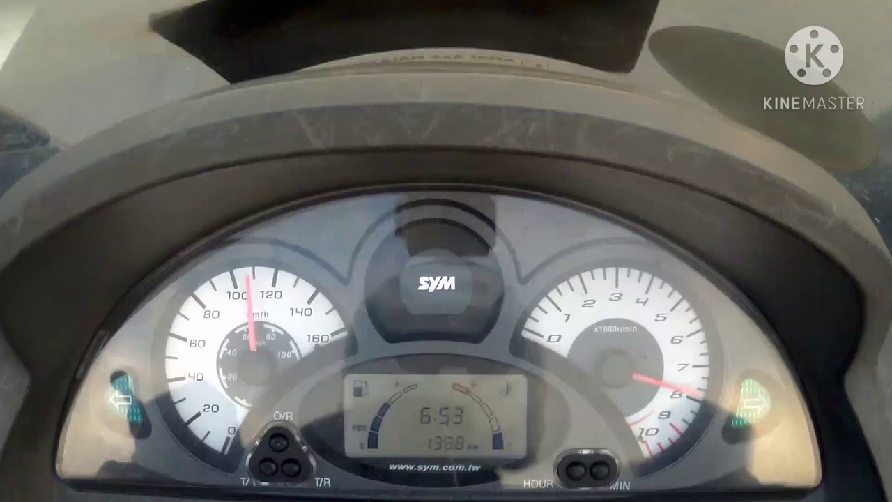 SYM VTS 200 TOP SPEED - YouTube