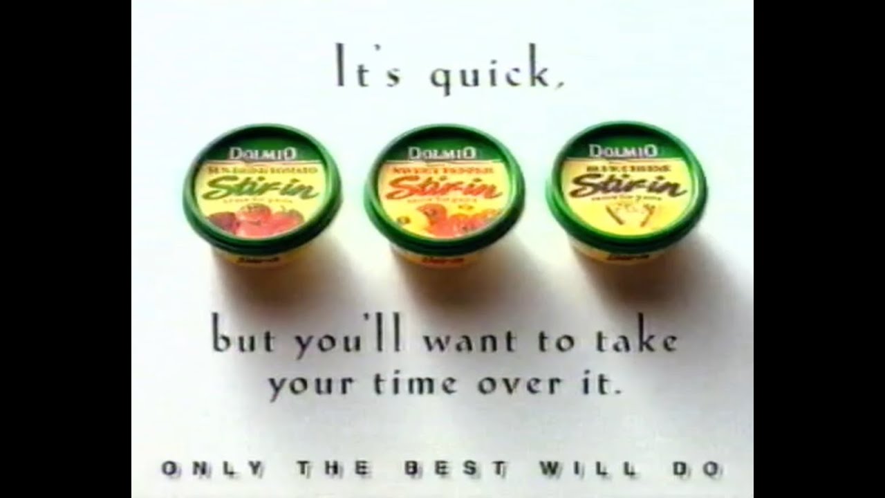 Dolmiio Stir In Advert | 1996 - YouTube