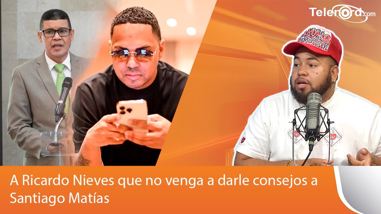 ¡Es un fresco! A Ricardo Nieves que no venga a darle consejos a ...