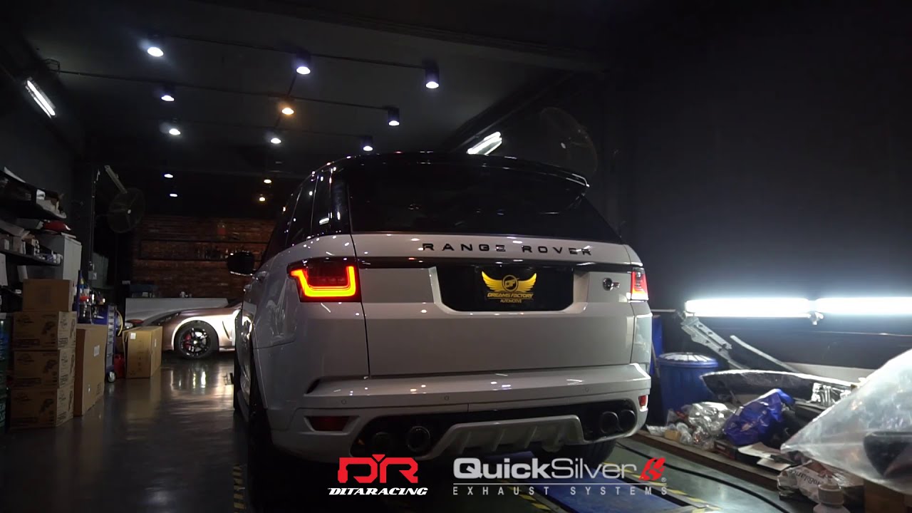 RANGE ROVER SVR QUICKSILVER EXHAUST | SOUND TEST - YouTube