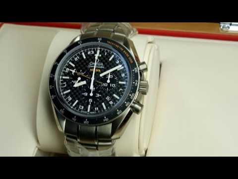FOR AUCTION Ebay. OMEGA Speedmaster HB-SIA 44mm Black Carbon Fiber Titanium GMT Chronograph