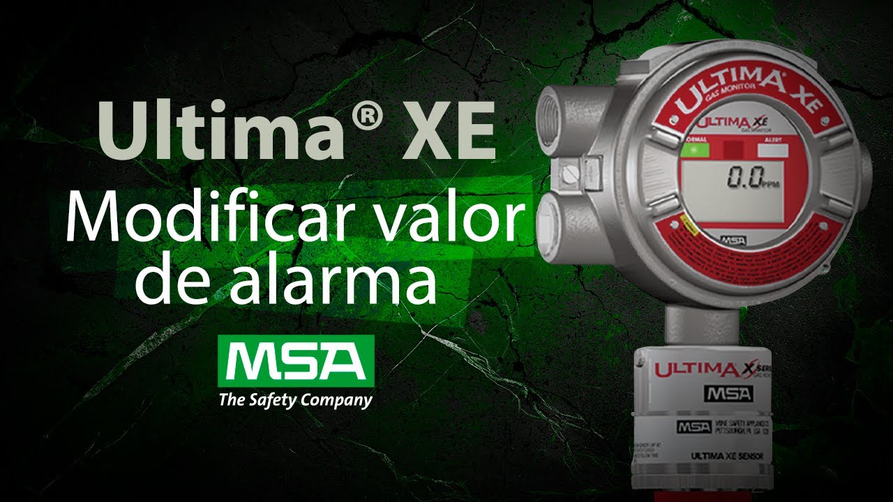 Detector Fijo Ultima® XE | Cómo cambiar los valores de las alarmas ...