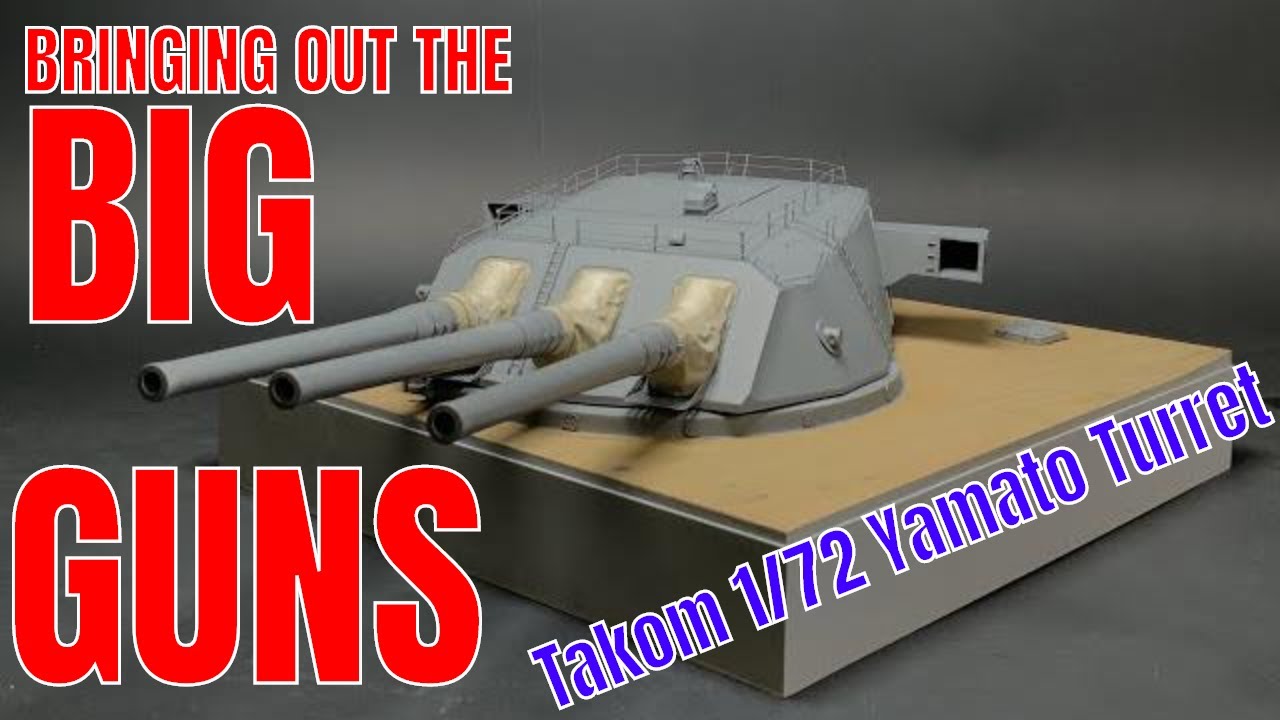 Takom 1/72 Yamato Turret #1 with partial deck (Giant scale edition ...