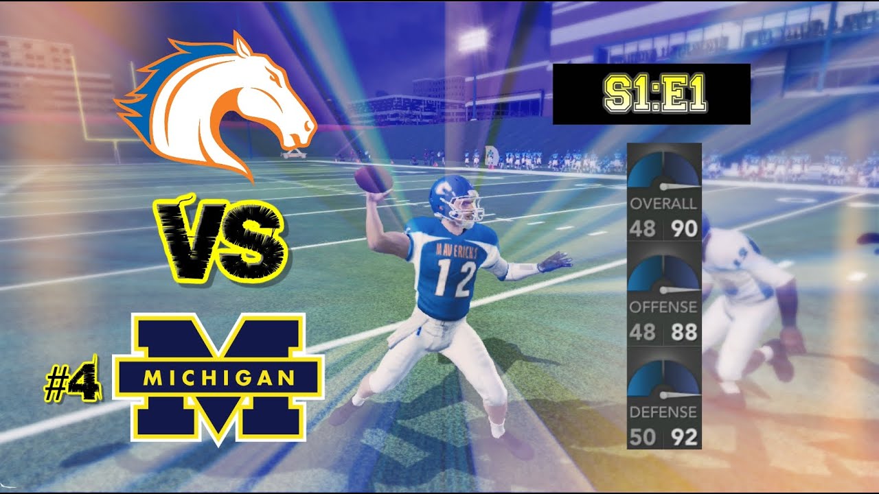 Maverick Football Is Back!... In The Big House | NCAA 14 Dynasty | UTA ...