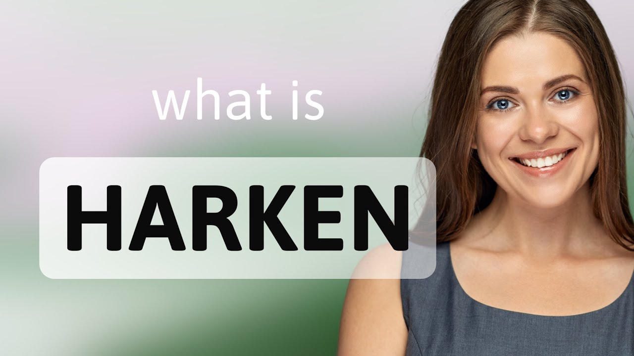 Harken — meaning of HARKEN - YouTube