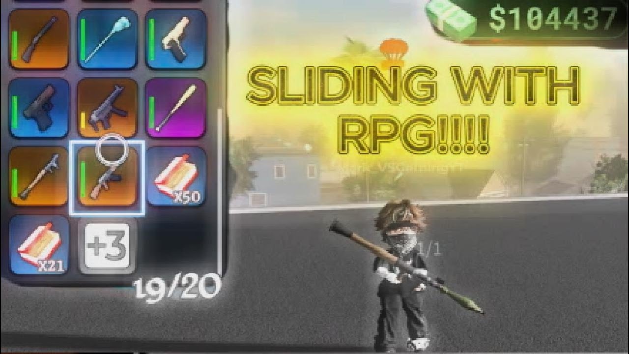 SLIDING WITH RPG ON BLOCK SPIN!! - YouTube
