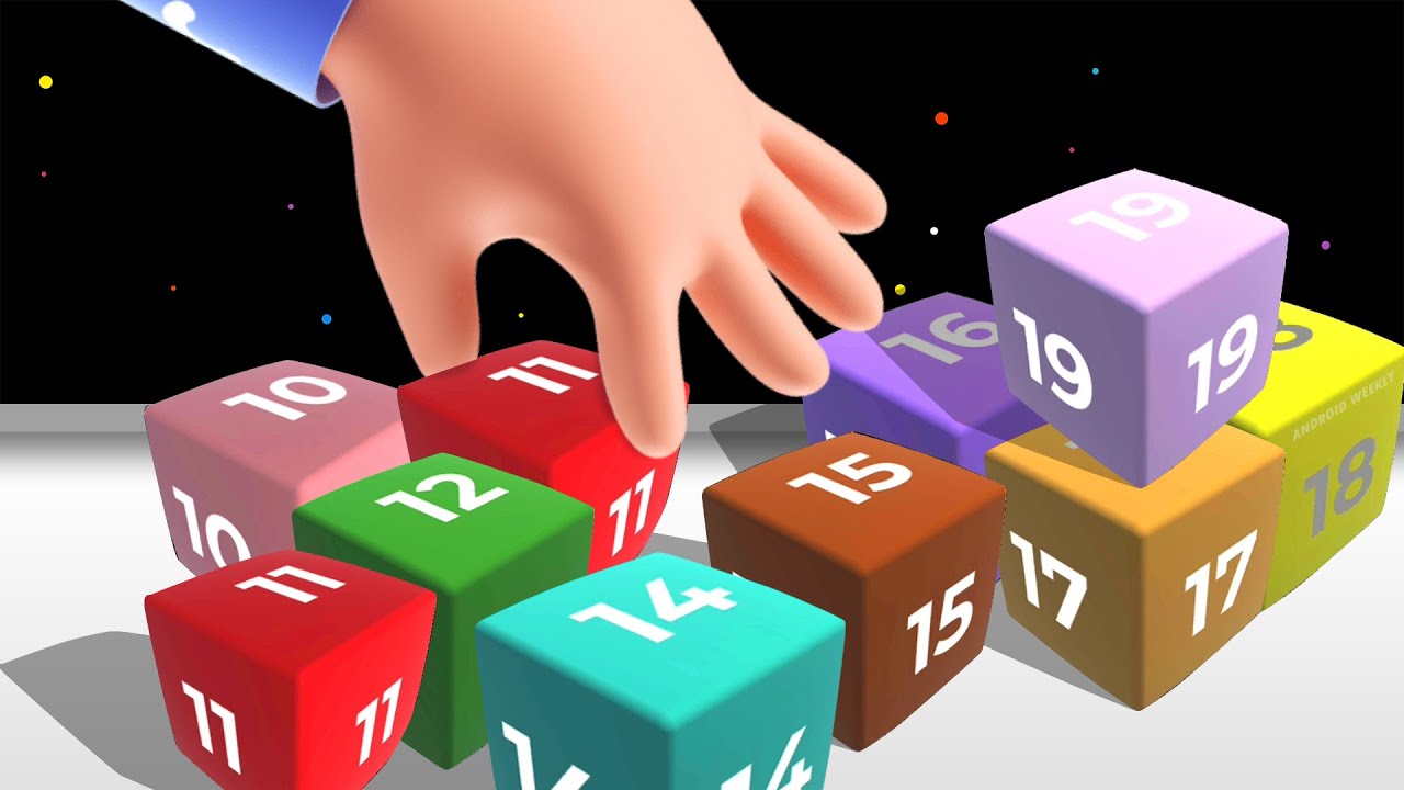 Merge Numbers 3D! Puzzle Games - Reach 20 Cube - YouTube