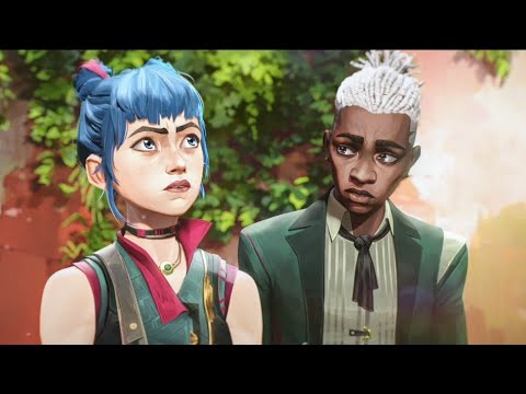 Powder Is Taken To Violet Mural By Ekko In A Parallel Universe Arcane ...