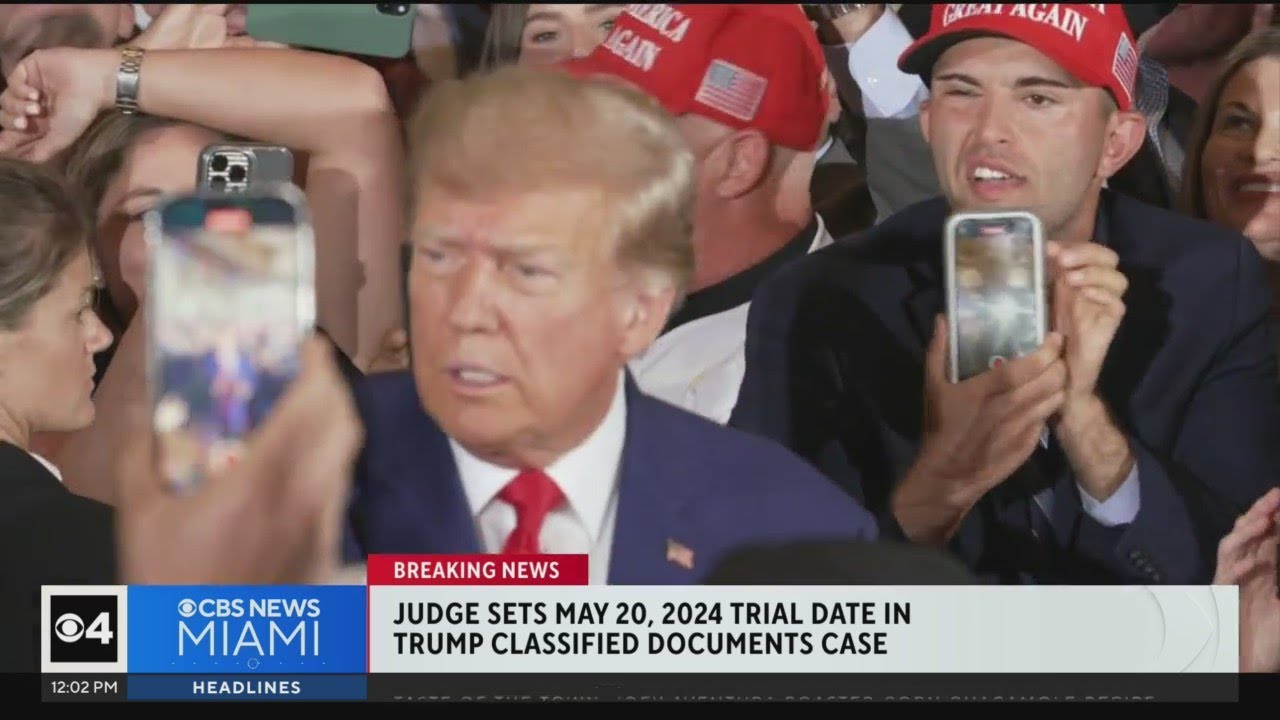 Judge sets trial date in Trump classified documents case - YouTube