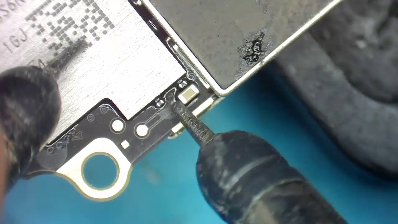 iphone 7 plus corto en chip de carga tigris. - YouTube