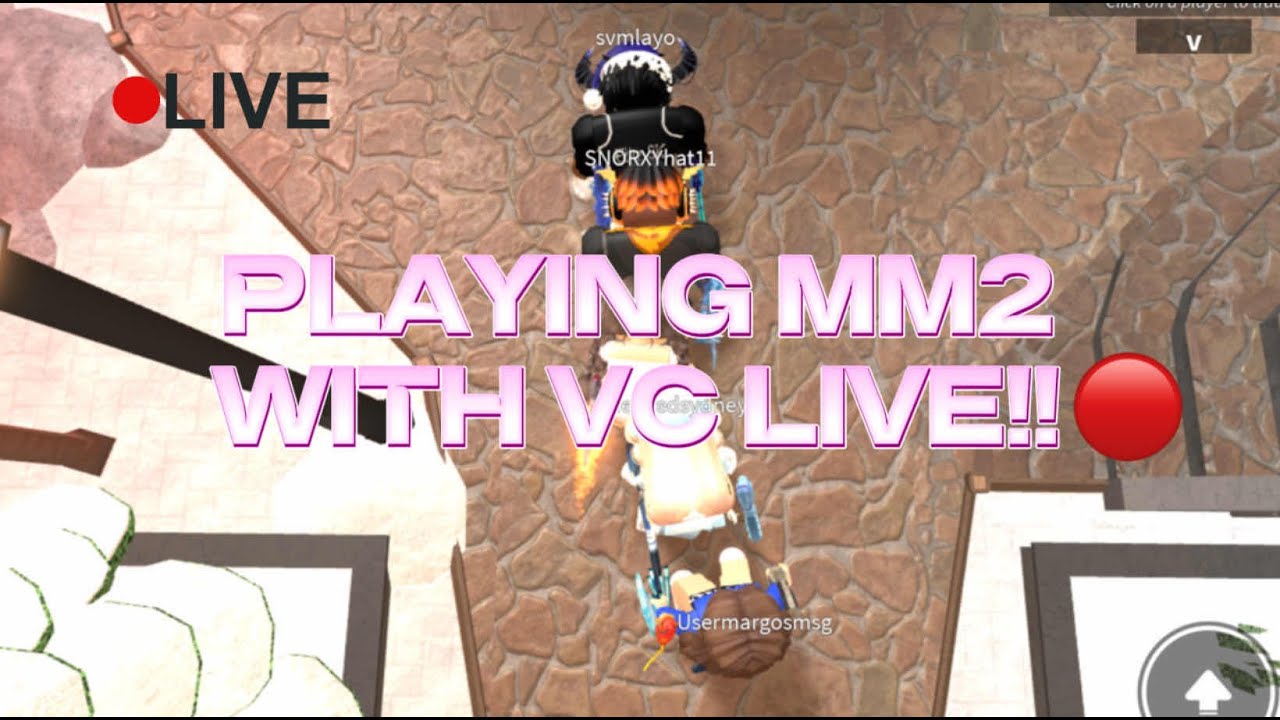 PLAYING WITH MM2 CREATORS LIVE - YouTube