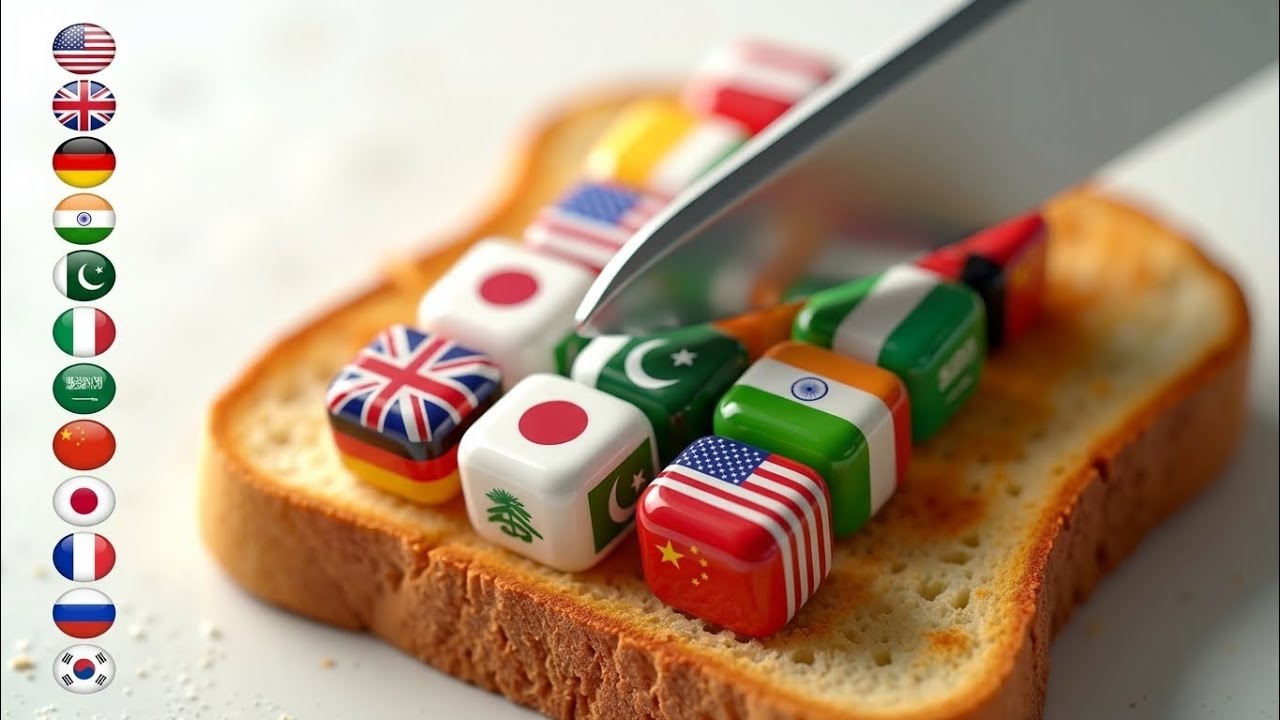 “Perfect Jelly Flags Melted on Toast 🍮🥄 | Slow Motion ASMR Spoon Spread ...