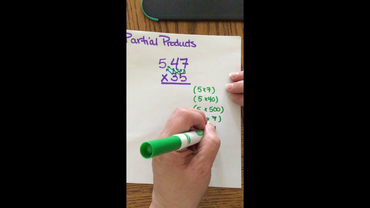 Partial Products Review part 3 - YouTube