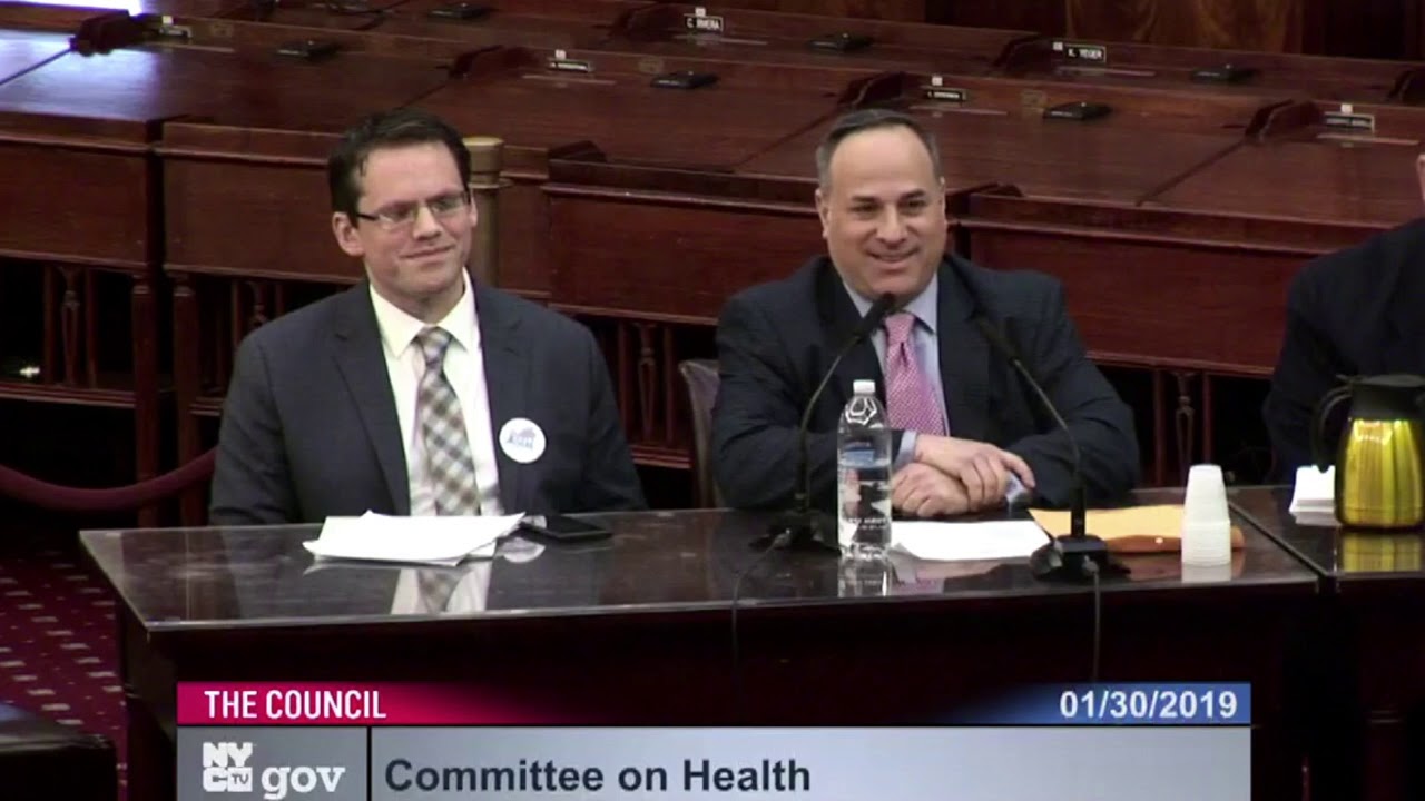 Jeff Stier Testifies at NYC Health Committee on Vaping Flavor Ban - YouTube
