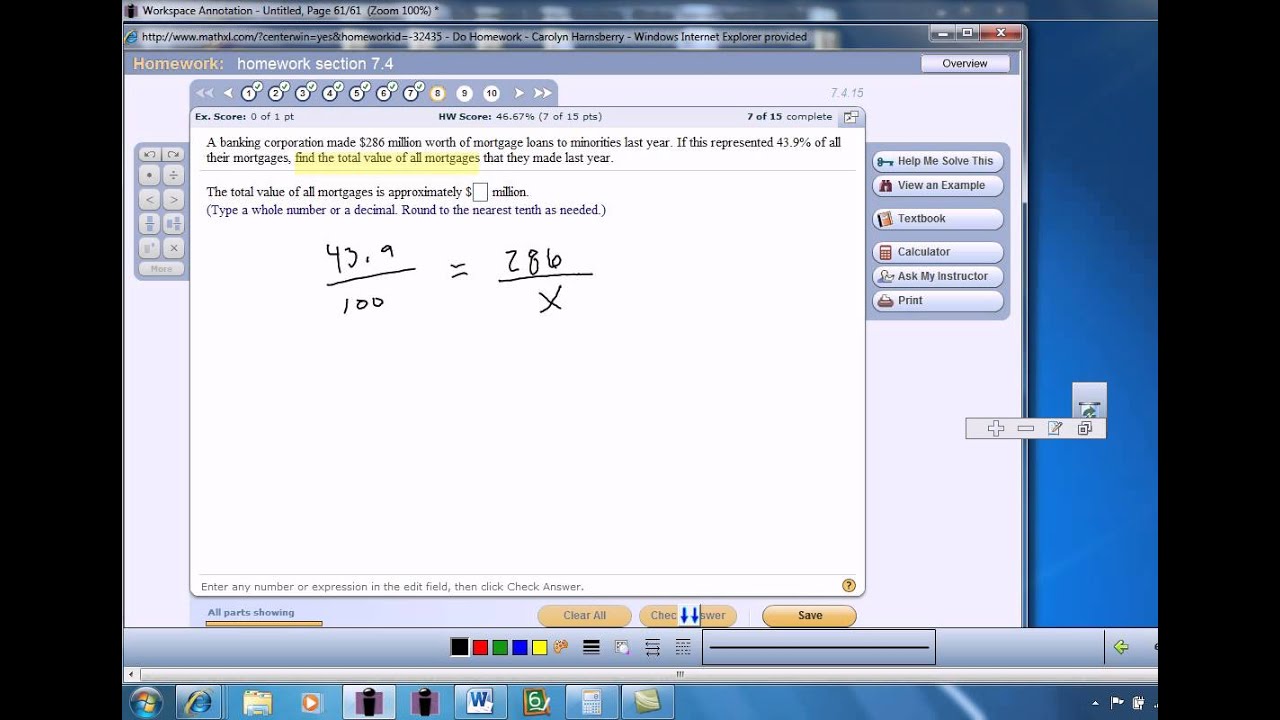Sec 7.4 Problem 8 - YouTube