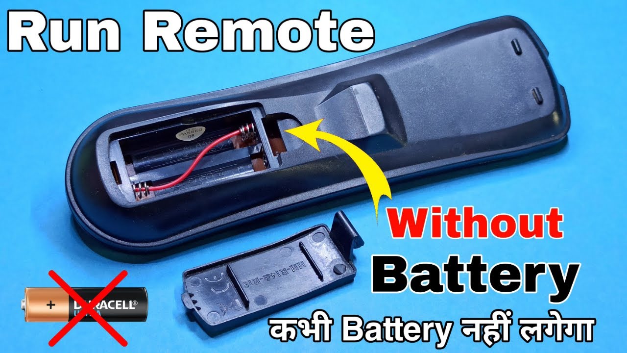 Do This Simple Trick And Run Any Remote Without Battery..अब कभी भी ...