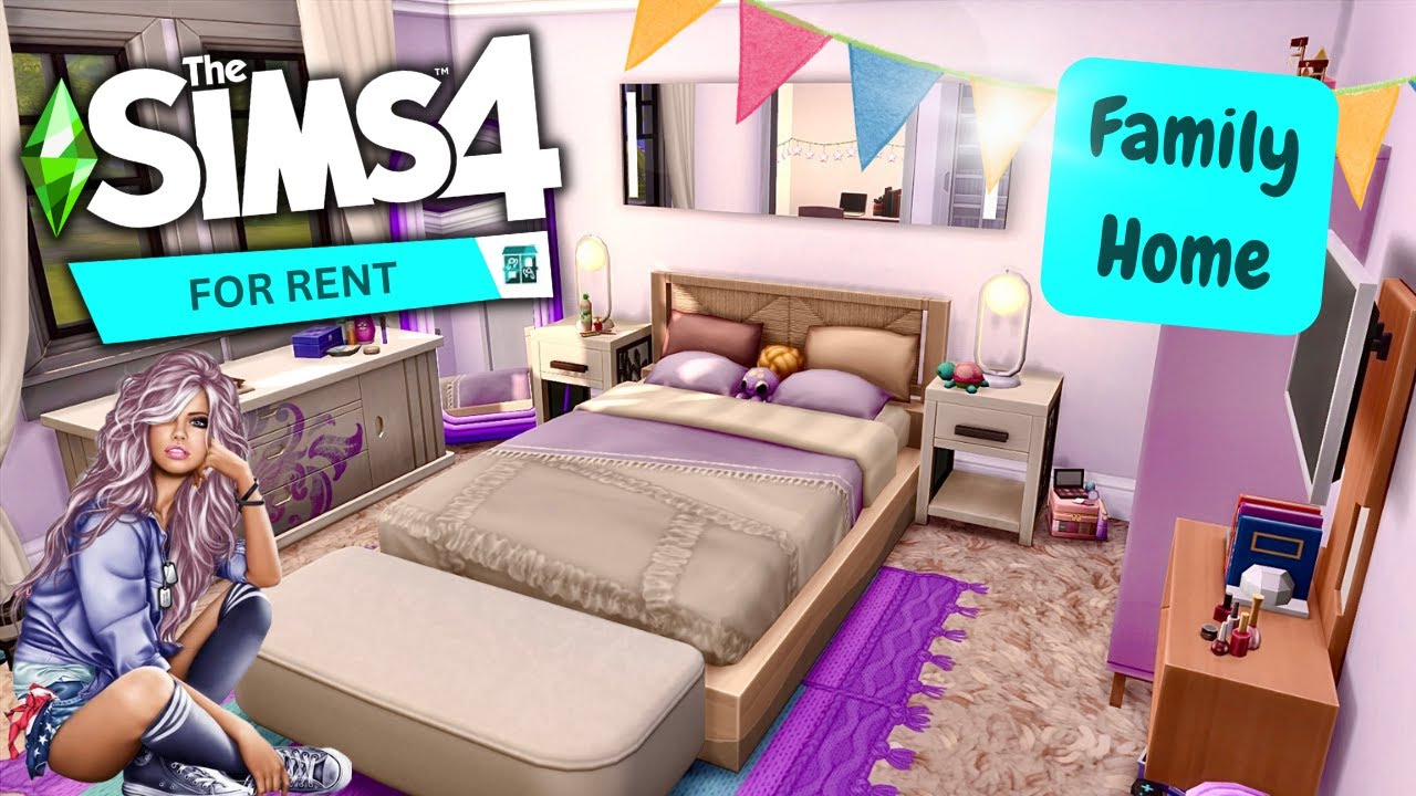 The Sims 4 | FOR RENT - Suburban Family Home - Speed Build W/Voice Over ...
