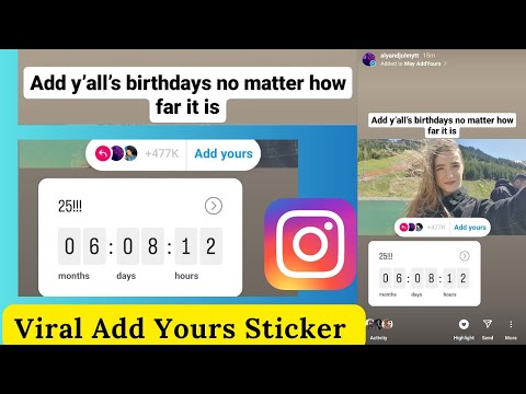 Add y'all's Birthdays no matter how far it is Instagram Add Yours Story ...