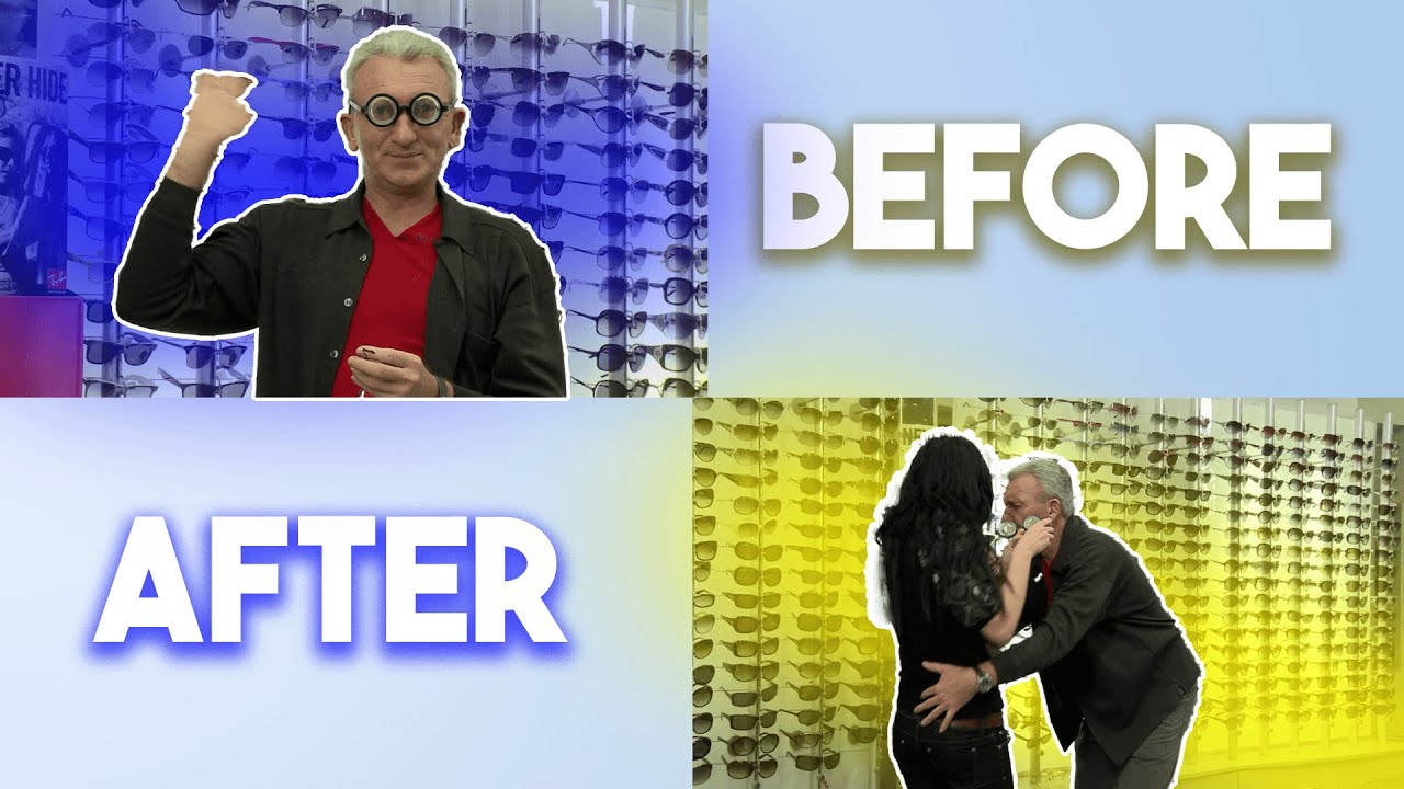 Hilarious Eyewear Shop Prank: Old Man Tries Wrong Glasses & Accidentally Touches Strangers! # ...