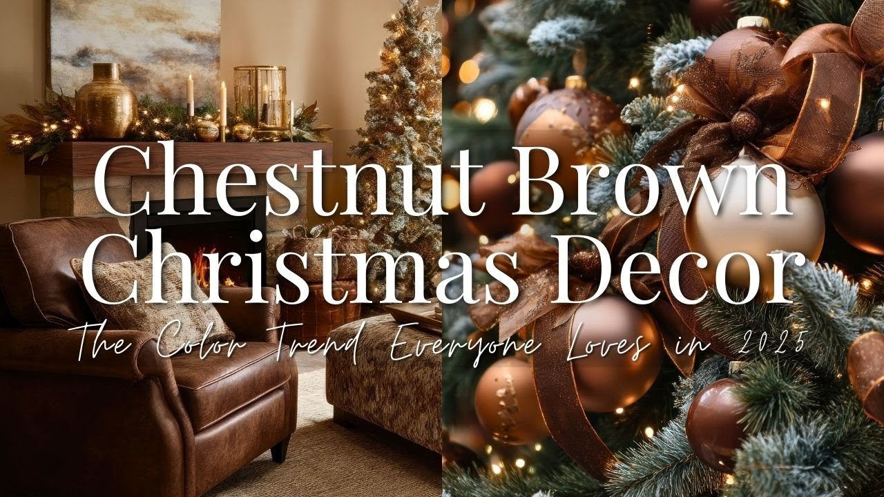 Elegant Chestnut Brown Christmas Decorating Ideas for a Cozy Aesthetic ...