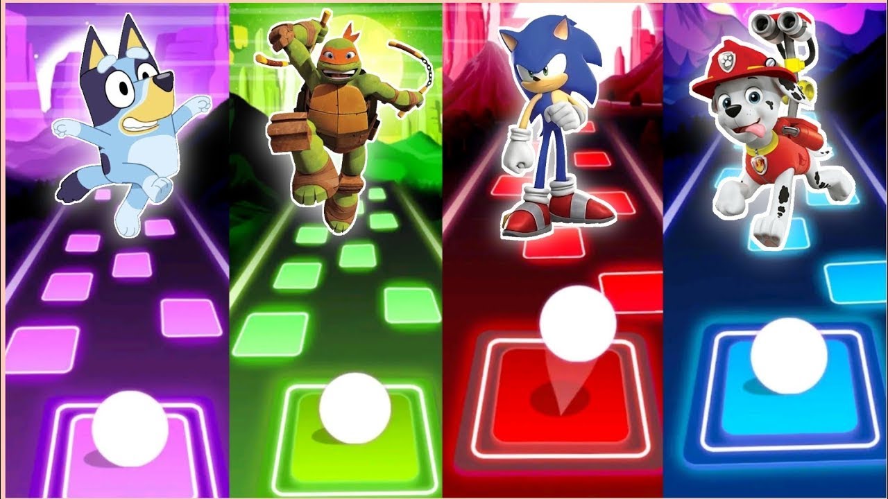 Bluey- Teenage Mutant Ninja Turtles- Sonic Prime- Paw Patrol -- Tiles ...