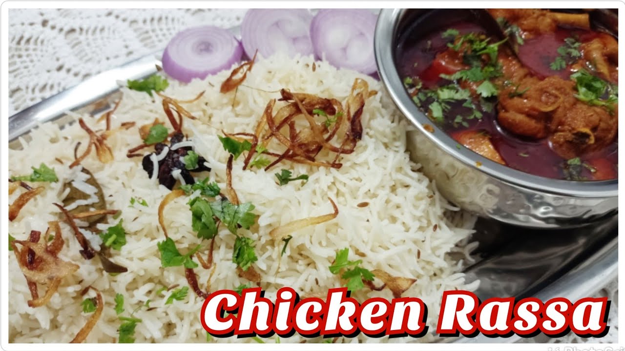 Chicken Rassa Aur Farare Chawal Maharashtrian Style😋 | Silsila khane ka ...