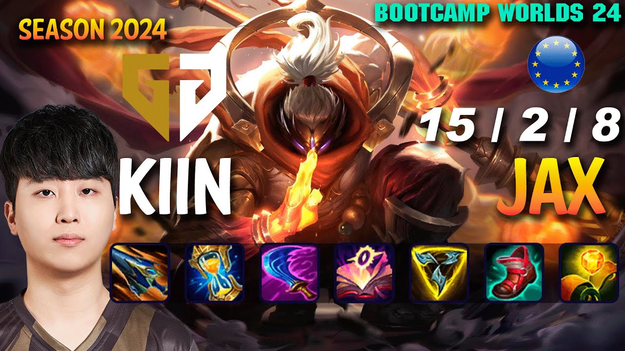 GEN Kiin JAX vs YONE Top - Patch 14.20 EUW Ranked WORLDS 2024 Bootcamp ...