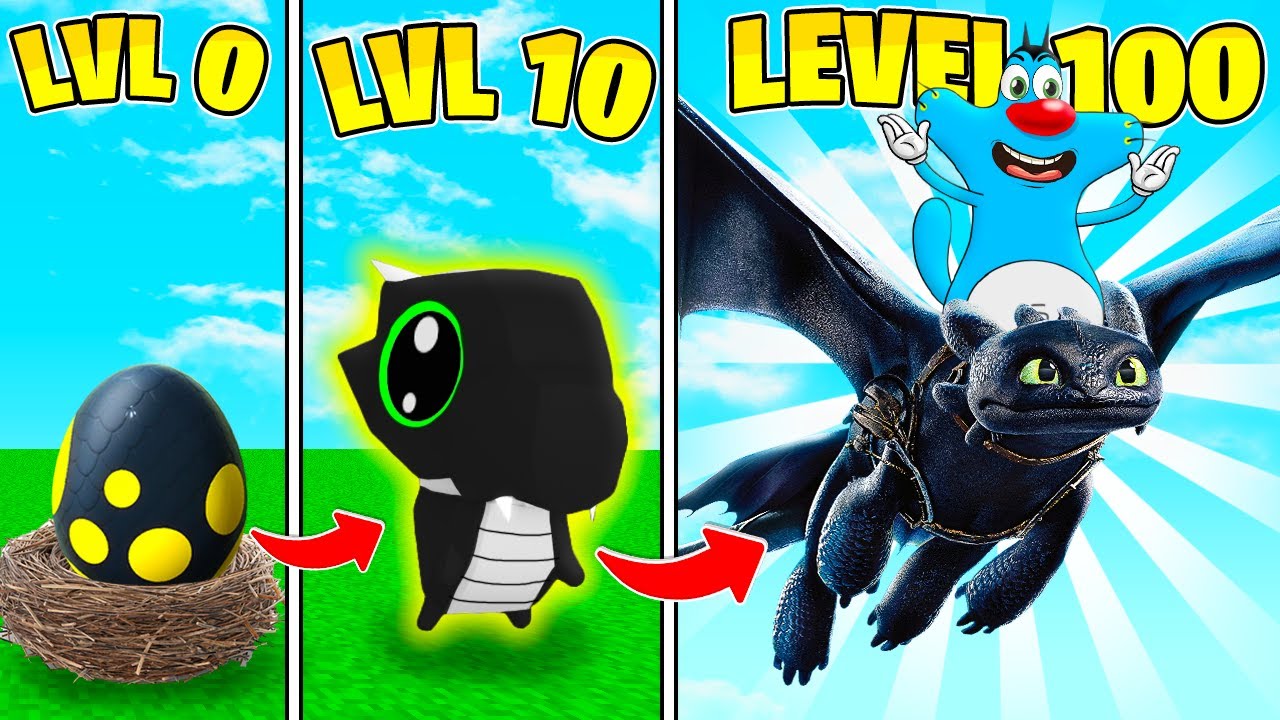 Roblox Oggy Nourish A Baby Dragon Egg With Jack | In Dragon Tycoon ...