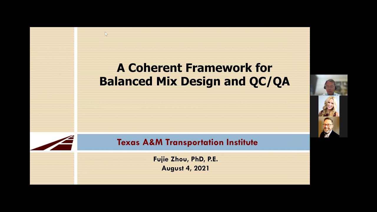 Coherent framework for balanced mix design, production quality control ...