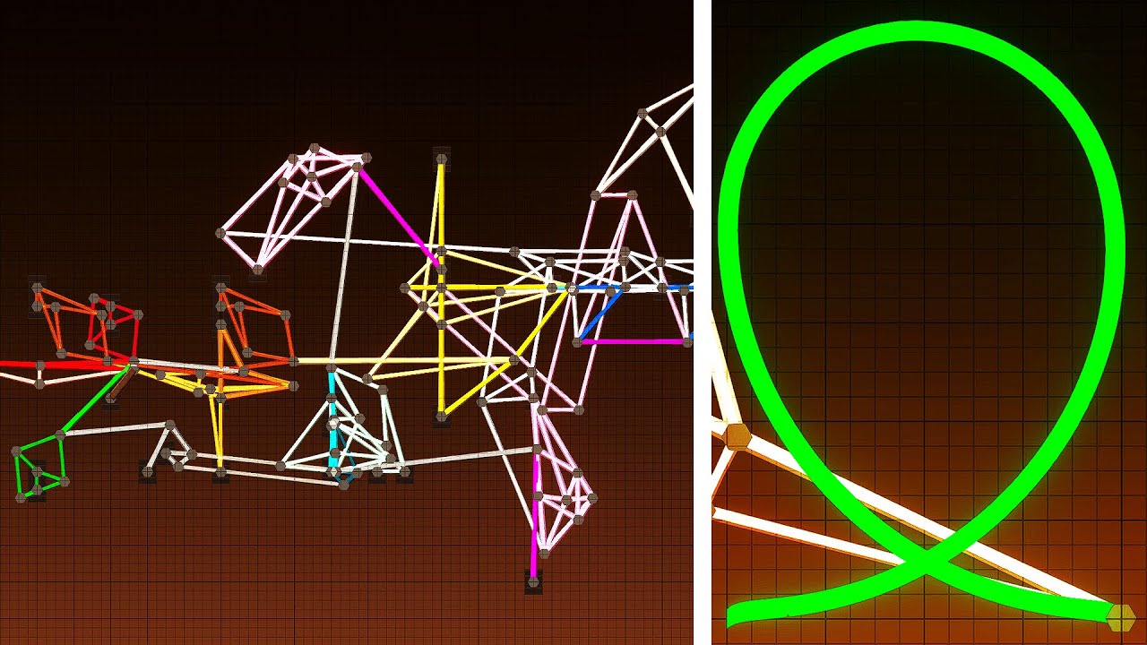 Poly Bridge 2 | Linkage for drawing Clothoid Loop - YouTube