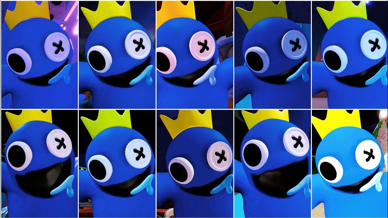 Rainbow Friends 2 Blue Jumpscares In Different Spots - YouTube