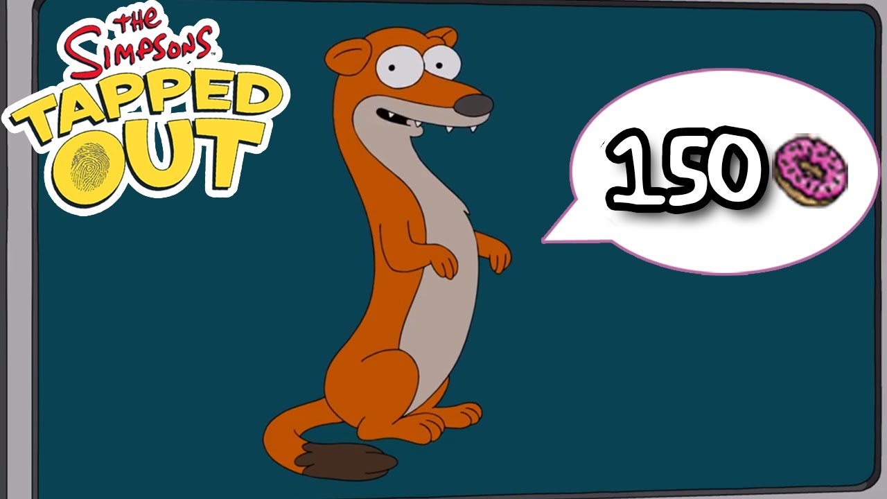 The Simpsons: Tapped Out - Snitchy the Weasel - 150 Donuts (Limited ...