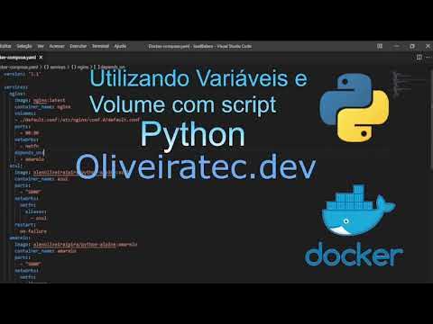 Script Python rodando em Docker utilizando Variável de ambiente e Volume - YouTube