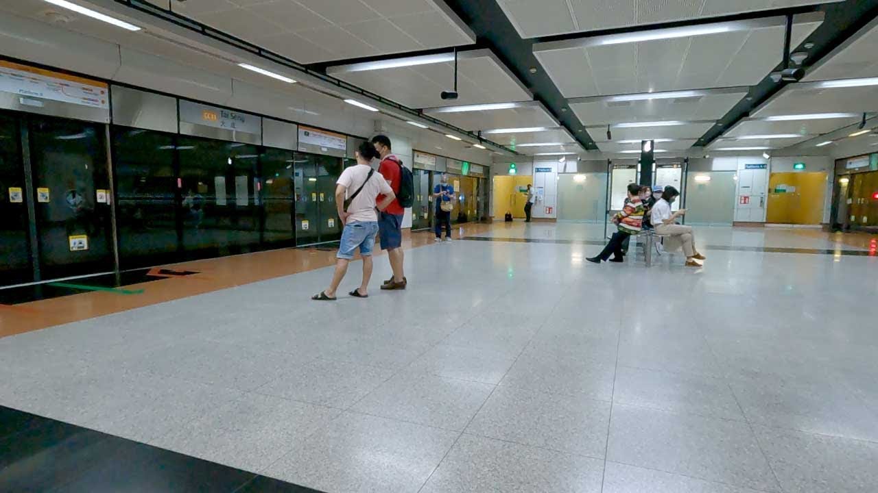 Singapore MRT ride from Tai Seng to Paya Lebar train station - YouTube