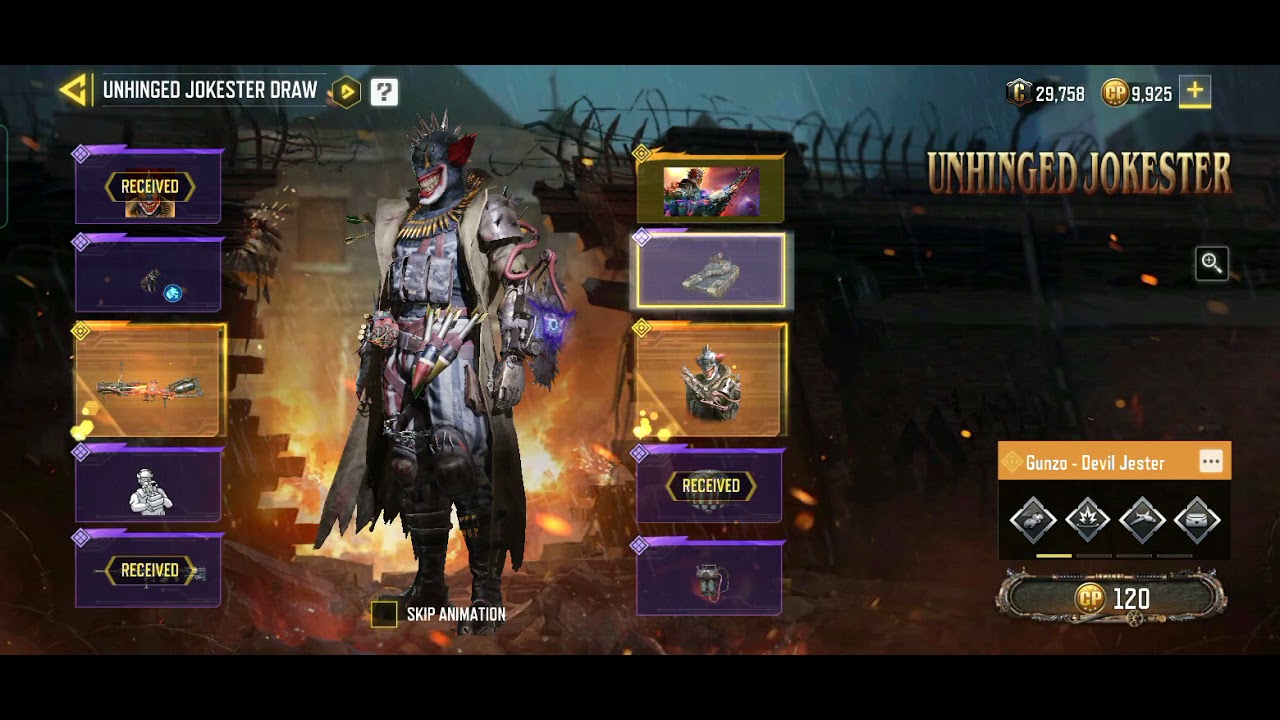 Legendary Gunzo Devil Jester Draw/ Unlocked. - YouTube