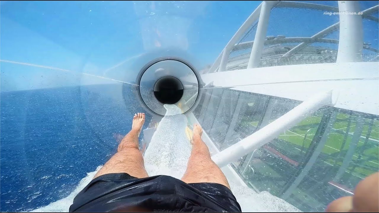 My AIDA experience: AIDAperla Juli 2017, water slide racer ...