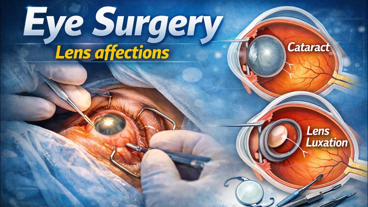 Eye Surgery Lens affections Cataract & Lens luxation - YouTube