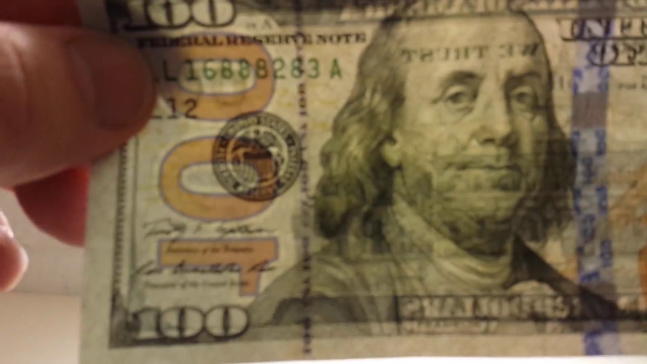 The new 100 dollar bill , how to spot a fake - YouTube
