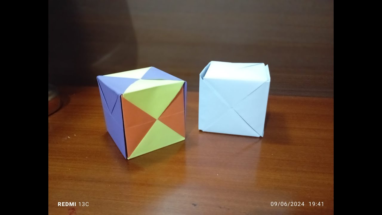 ¿COMO HACER UN CUBO DE ORIGAMI? ¡TE ENSEÑO! - YouTube